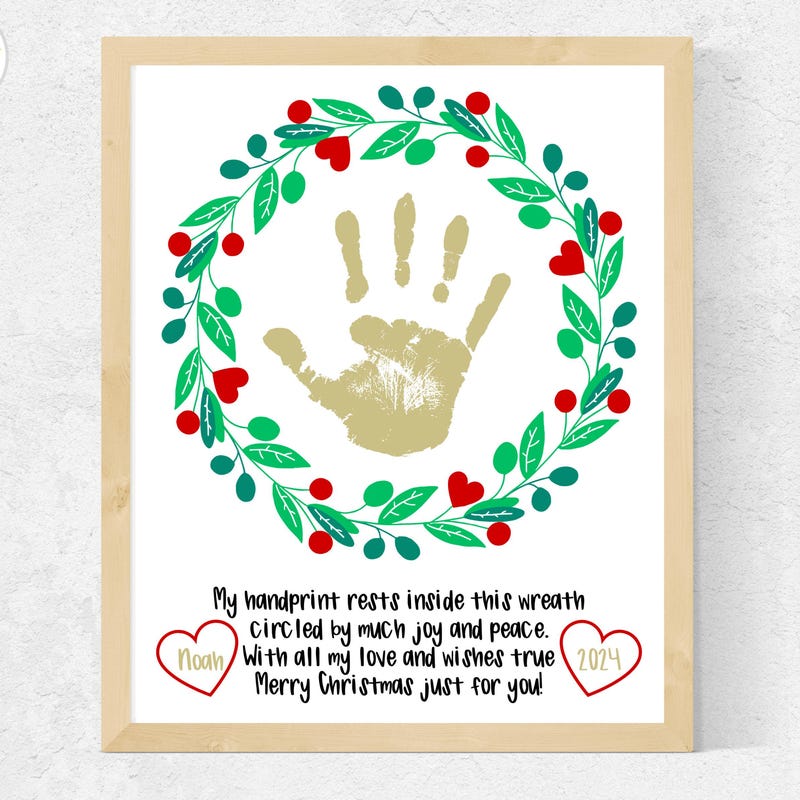Christmas Handprint - Etsy