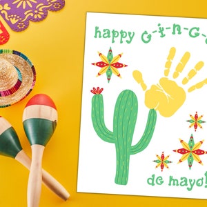 Cinco De Mayo Handprint Art Craft, Cinco De Mayo Craft for Kids Baby ...