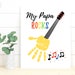My Papa Rocks Handprint Art Gift for Papa Fathers Day Papa - Etsy