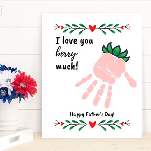 Father's Day Handprint Printable | Fathers Day Crafts for Kids Todders ...