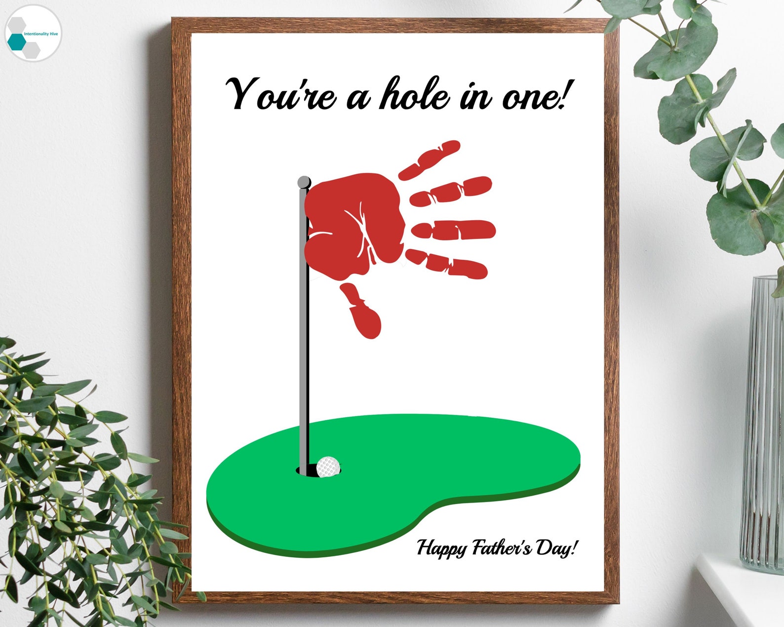 Golf Father's Day Handprint Golf Crafts Father's Day - Etsy