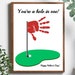 Golf Father's Day Handprint Golf Crafts, Father's Day Golf Gifts, Golf ...