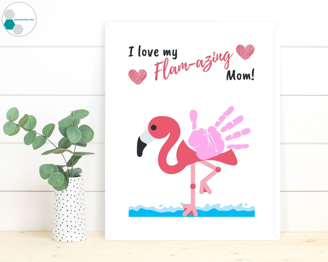 Mom Handprint Art Mother's Day Handprint Craft for Mom - Etsy