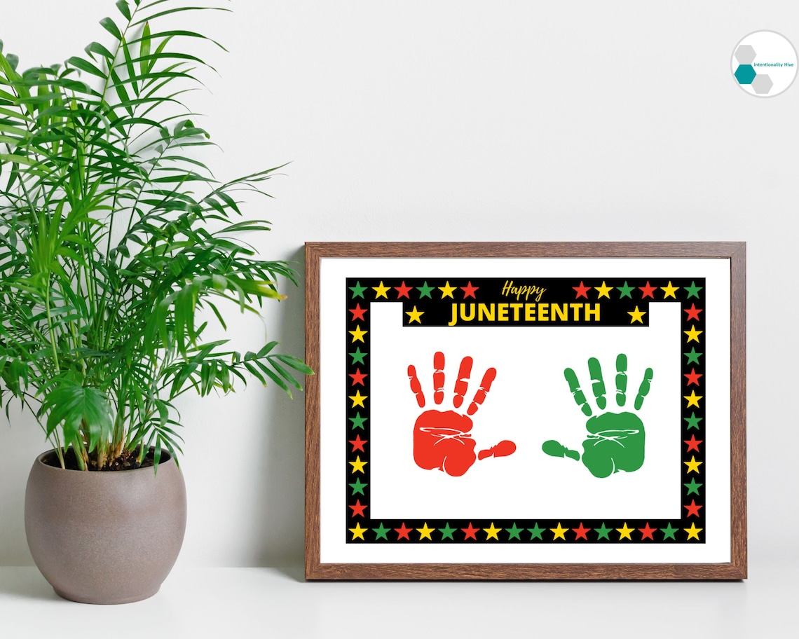Juneteenth Craft for Kids | Printable Handprint Art | Juneteenth ...