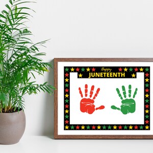 Juneteenth Craft for Kids | Printable Handprint Art | Juneteenth ...
