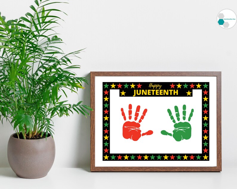 Juneteenth Craft for Kids Printable Handprint Art - Etsy Canada