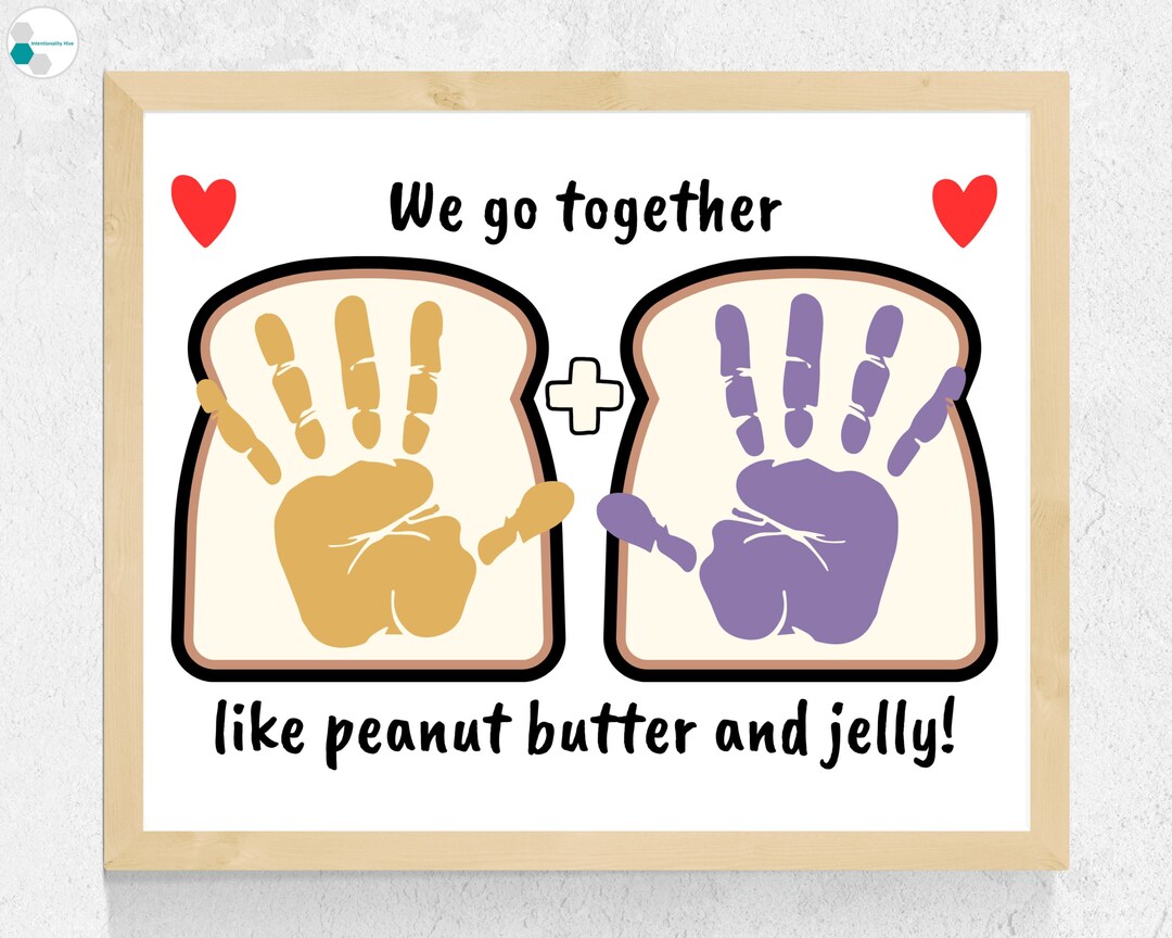 PBJ Handprint Art for Kids, PBJ Gift From Toddler Handprint Craft ...