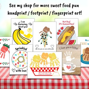 Infant Footprint Printable Bananas About You | Toddler / Baby Gift to ...