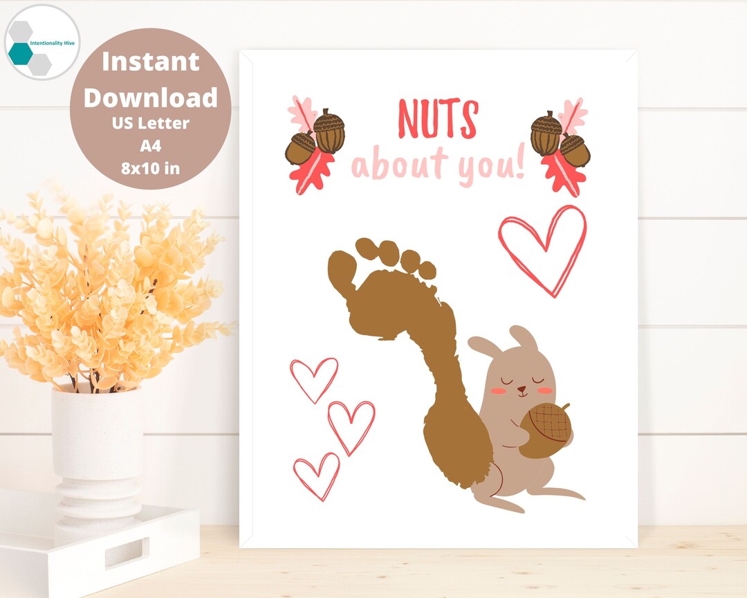 Grandparents Day Footprint Craft Printable for Toddlers / - Etsy