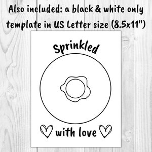 Donut Party Printable Sign / Activity / Craft / Favor | Sprinkled With ...