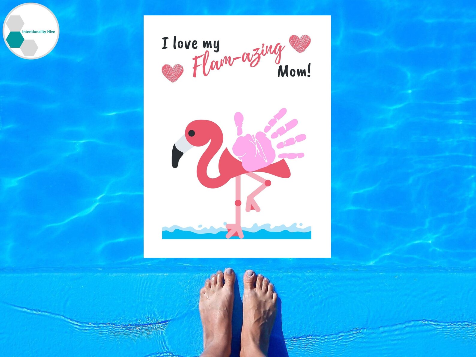 Mom Handprint Art Mother's Day Handprint Craft for Mom - Etsy