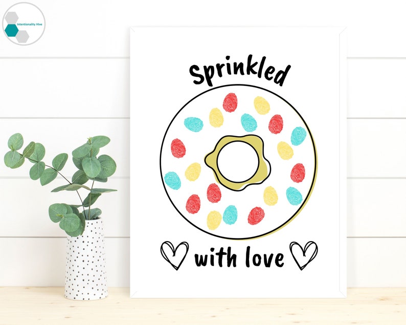 Donut Party Printable Sign / Activity / Craft / Favor | Sprinkled With ...