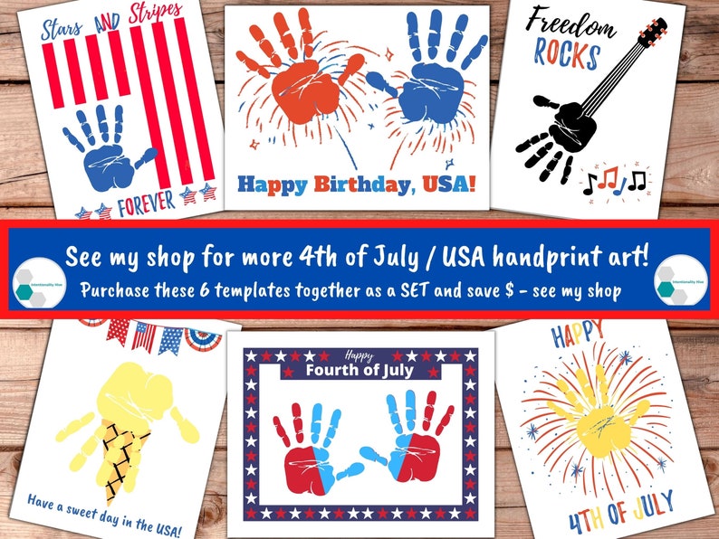 Flag Handprint Craft for Kids Printable US Flag Handprint | Etsy
