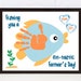 Fishing Father's Day Handprint Craft, Grandpa Papa Dad Daddy Handprint ...