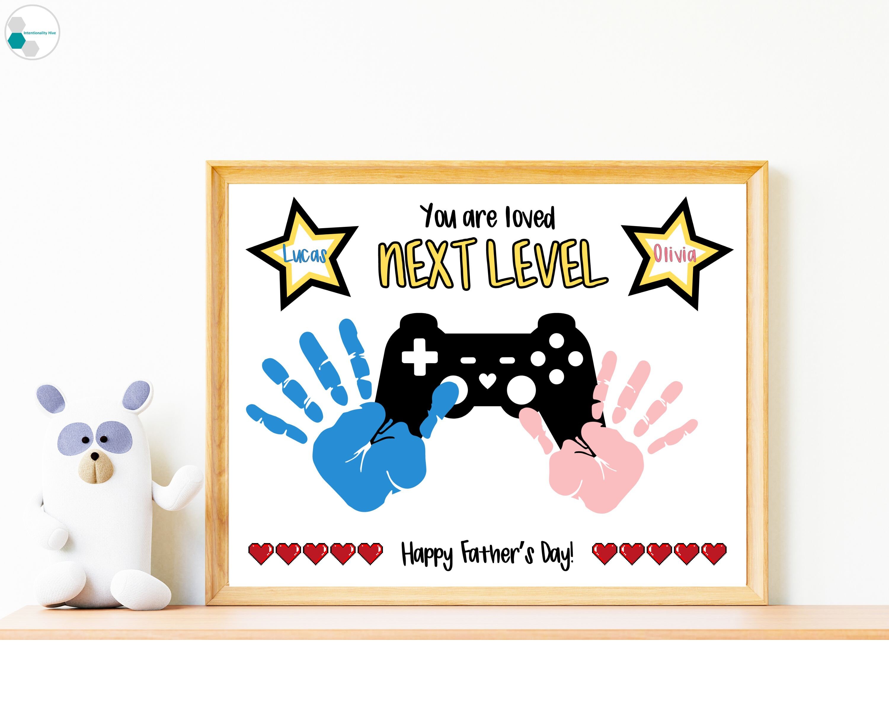 Gamer Father's Day Handprint Footprint Art Crafts, 1st Father's Day ...