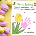 Spring Handprint Poem Tulip Art, Spring Flower Handprint Art, Spring ...