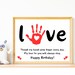 Love Birthday Handprint Art Craft, Birthday Handprint for Mom Grandma ...