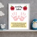 Handprint First Day of School Poem, Back to School Handprint Art ...