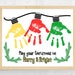 Handprint Christmas Lights Craft for Toddlers Baby Kids, Christmas ...