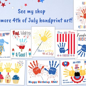 Flag Handprint Craft for Kids | Printable US Flag Handprint Art ...