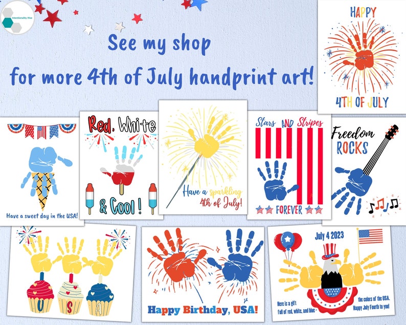 Flag Handprint Craft for Kids | Printable US Flag Handprint Art ...