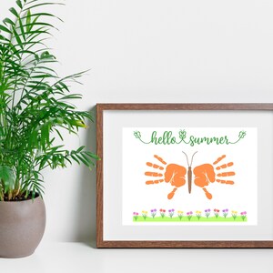 Butterfly Handprint Art | Printable Butterfly Craft | Preschool ...