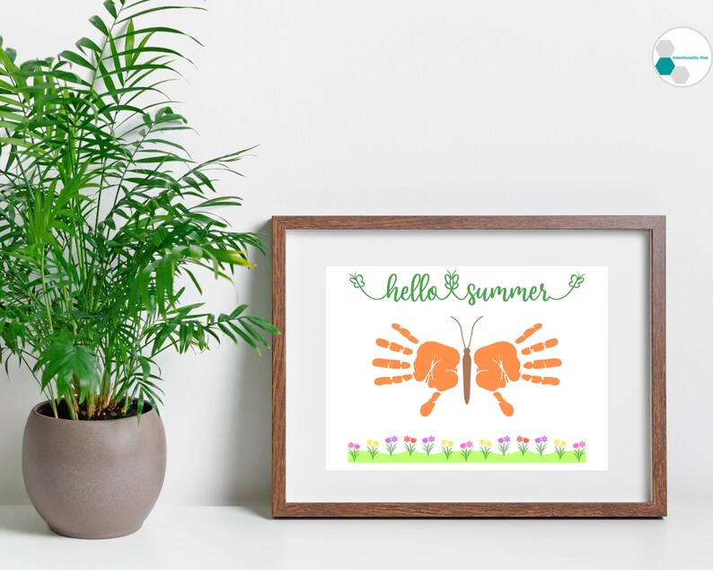 Butterfly Handprint Art | Printable Butterfly Craft | Preschool ...