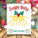 Jingle Bells Handprint Art Craft, Christmas Happy Holidays Handprint ...