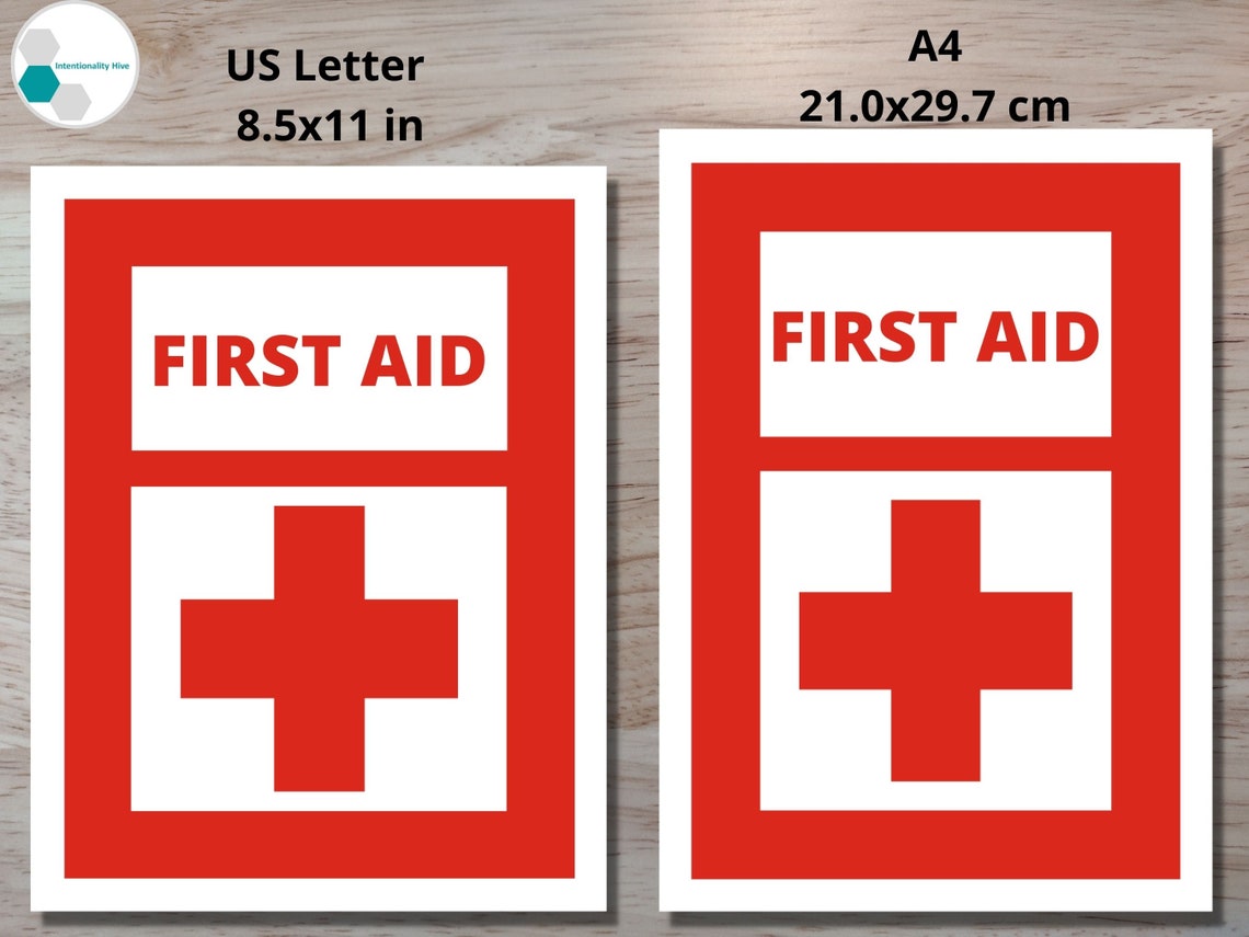 First Aid Sign Printable Safety Sign PDF Instant Digital - Etsy UK