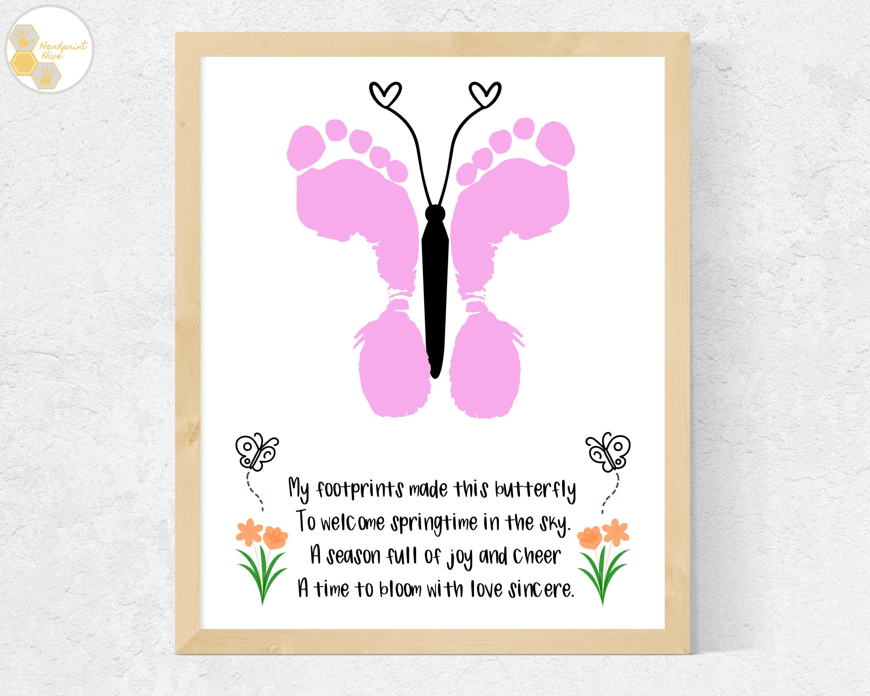 Footprint Butterfly Card