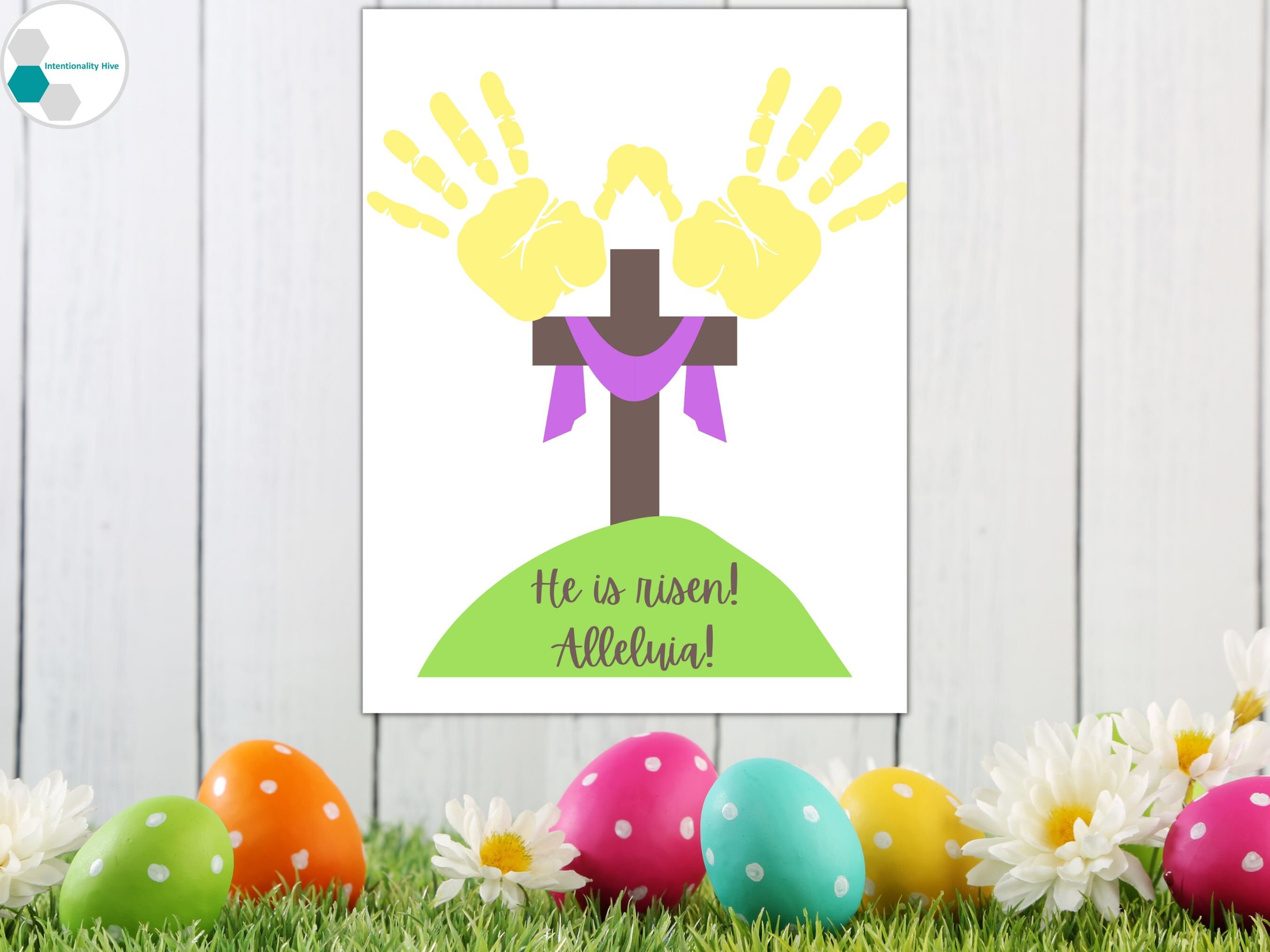 He is Risen Handprint Craft | Religious Craft Christian Easter Craft ...