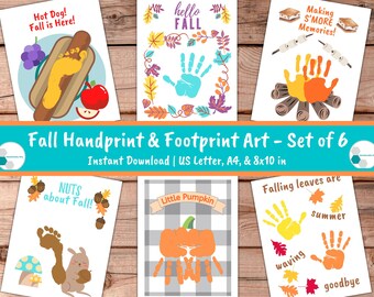 Fall Handprint Bundle - Etsy