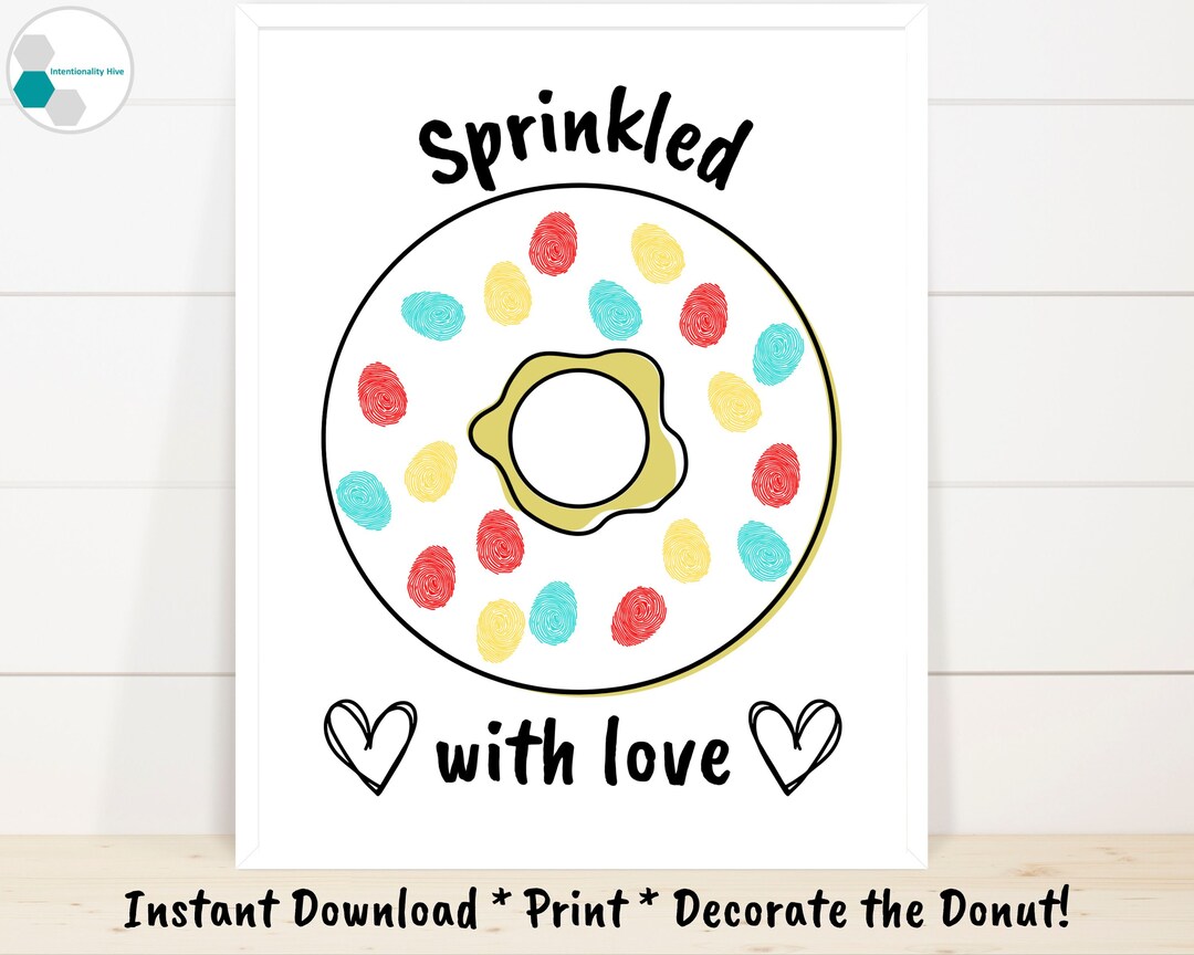 Donut Party Printable Sign / Activity / Craft / Favor - Etsy