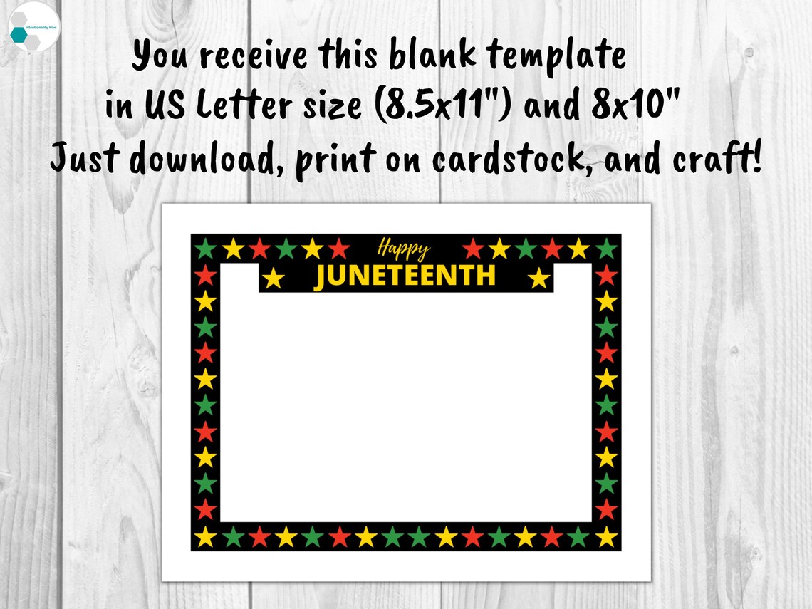Juneteenth Craft for Kids Printable Handprint Art - Etsy