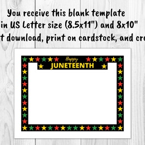 Juneteenth Craft for Kids | Printable Handprint Art | Juneteenth ...