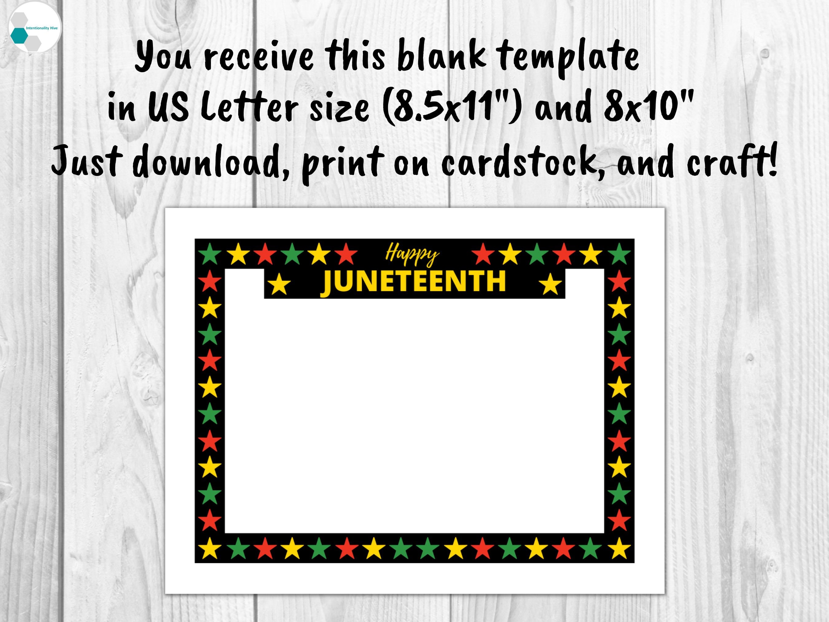 Juneteenth Craft for Kids Printable Handprint Art - Etsy