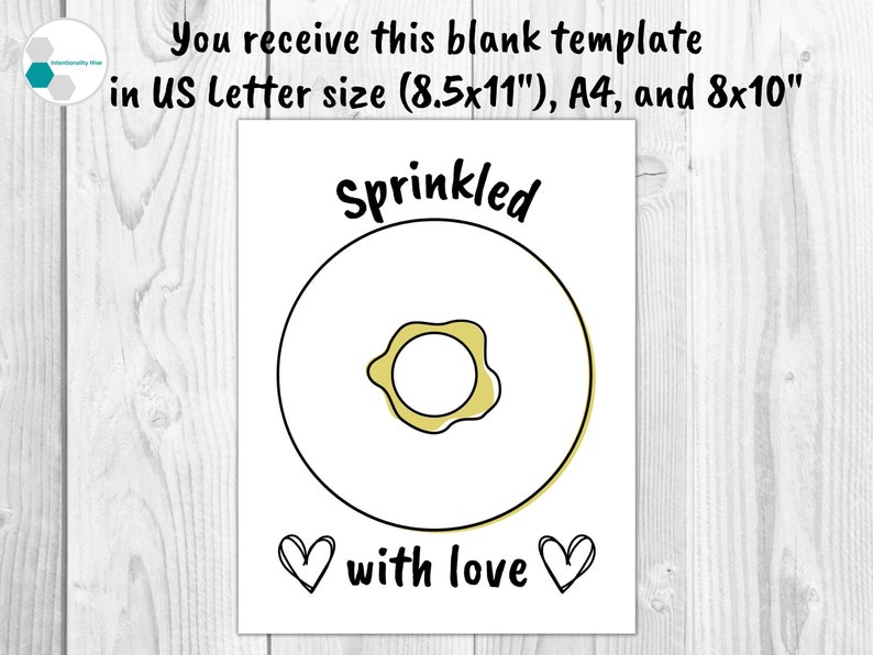 Donut Party Printable Sign / Activity / Craft / Favor - Etsy