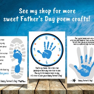 Daddy Handprint Poem High Five, Dad Handprint Craft Daddy Hands Poem ...