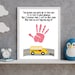 School Bus Handprint Poem Craft, Back to School Handprint Art, First ...