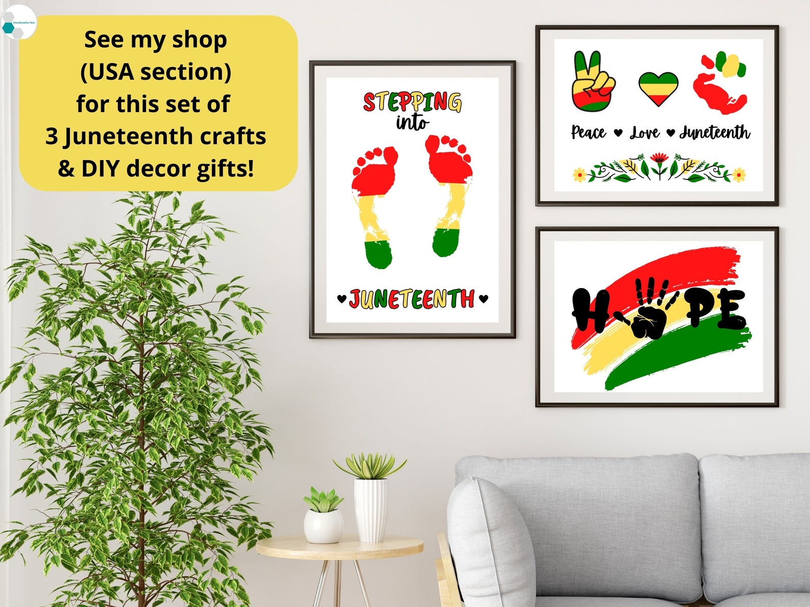 Juneteenth Craft for Kids | Printable Handprint Art | Juneteenth ...
