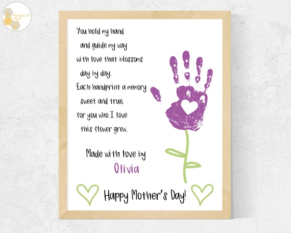 Poema De Huella De Mano Para Imprimir Gratis