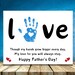 Father's Day Handprint Art Craft for Toddler Baby Kids, Love Handprint ...
