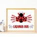 Ladybug Summer Handprint Craft Art, Printable Ladybug Preschool ...