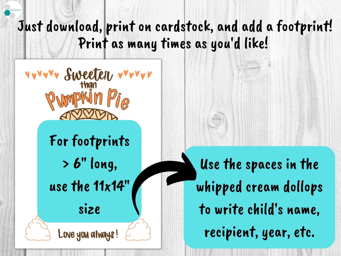 Pumpkin Pie Footprint Craft for Toddlers Baby Preschool, Fall Footprint ...