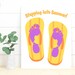 Summer Footprints Craft, Stepping Into Summer Craft for Toddlers Kids ...