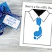 Father's Day Tie Footprint Craft Printable Footprint Art for Dad From ...