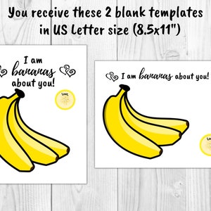 Infant Footprint Printable Bananas About You | Toddler / Baby Gift to ...