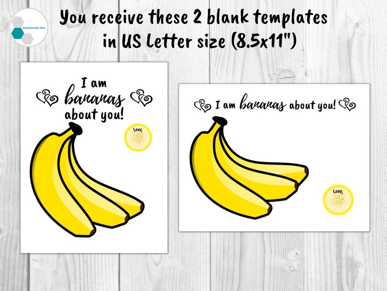 Infant Footprint Printable Bananas About You Toddler / Baby - Etsy