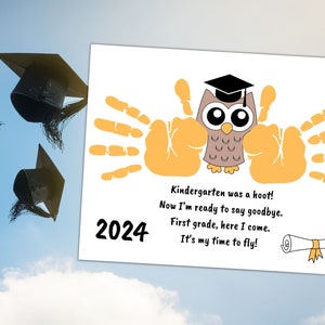 Kindergarten Graduation Handprint Art Poem, Kindergarten Graduation ...