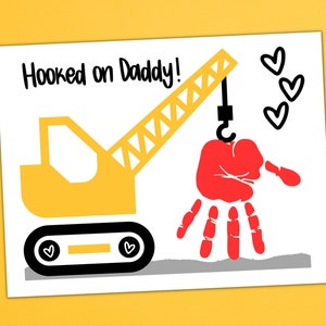 Daddy Handprint Art, Father's Day Handprint Craft Printable, Daddy Gift ...